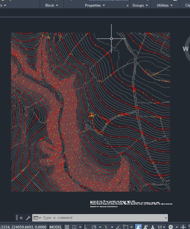 1m Contours Wales | Free CAD download | Obermajer